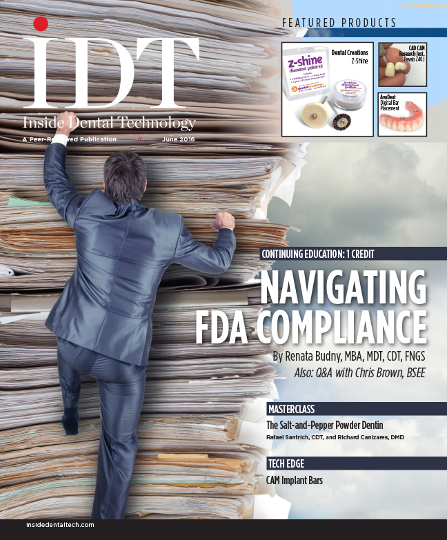 June 2016 | Inside Dental Technology