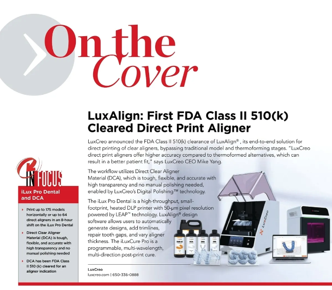 LuxAlign: First FDA Class II 510(k) Cleared Direct Print Aligner ...